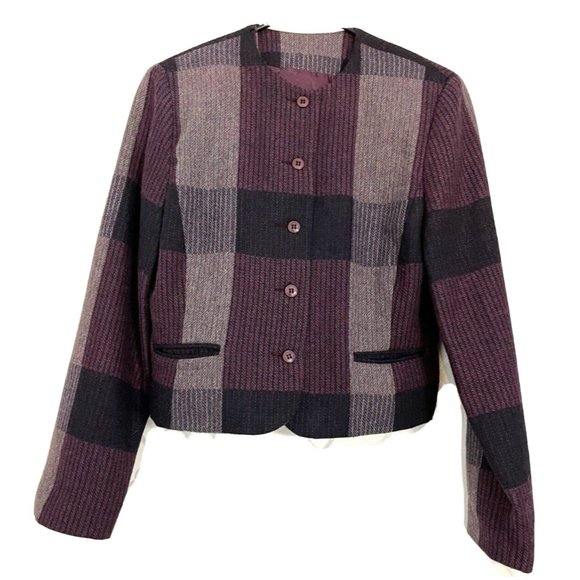 Unbranded | Jackets & Coats | Argyle Type Pattern Vintage Tapestry ...